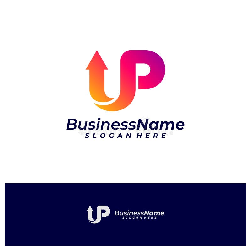 Letter UP Logo Design Template. Initial UP Logo Concept Vector Stock ...