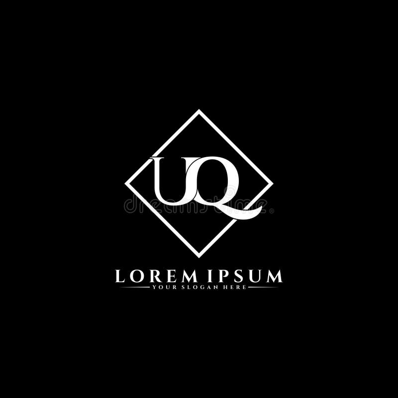 Letter UQ Simple Monogram Logo Icon Design. Stock Vector - Illustration ...