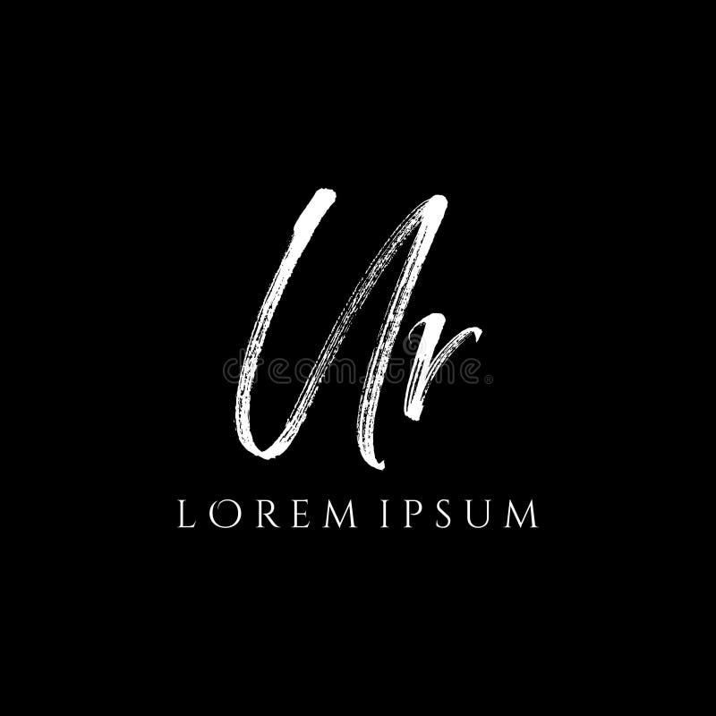 Letter UR Simple Monogram Logo Icon Design. Stock Vector - Illustration ...