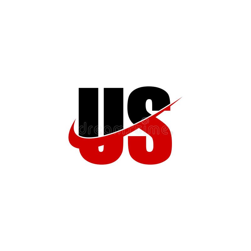 Letter US Simple Monogram Logo Icon Design. Stock Vector - Illustration ...