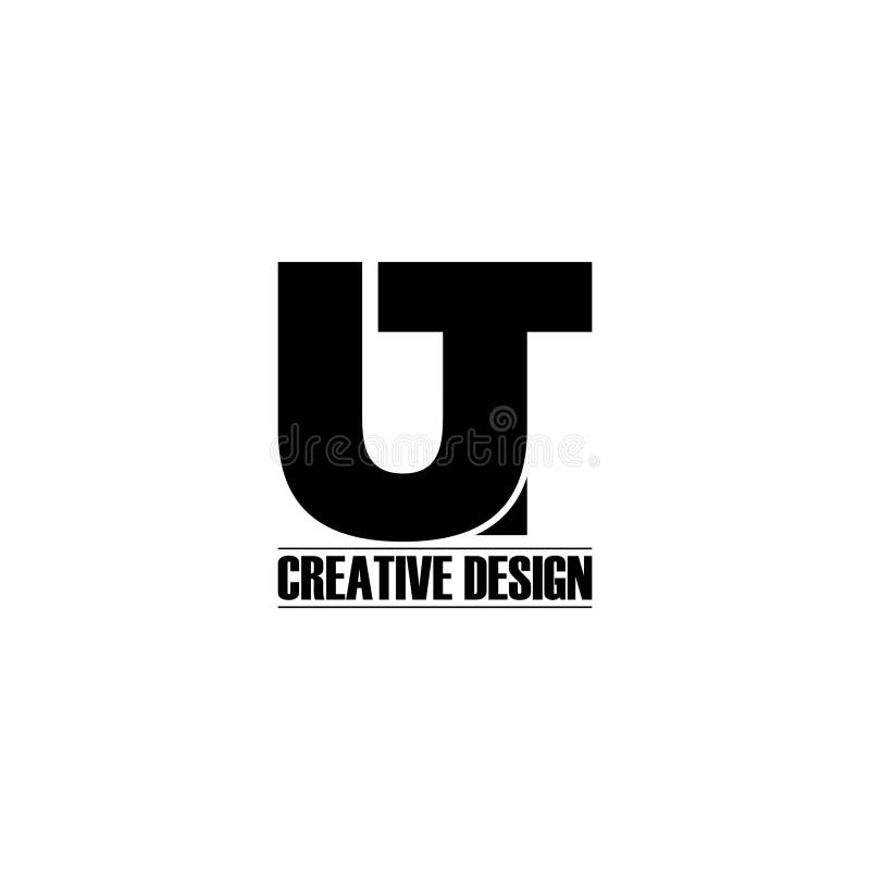 Letter UT Simple Monogram Logo Icon Design. Stock Vector - Illustration ...