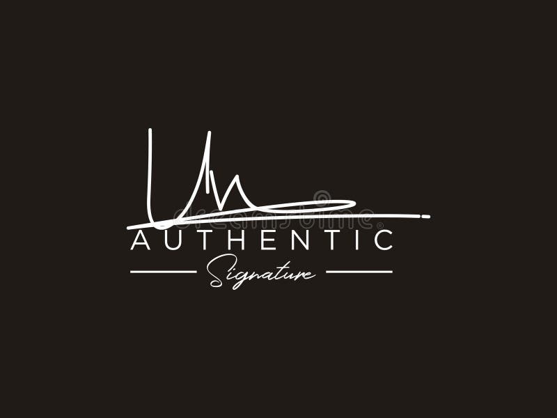 Letter UV Signature Logo Template Vector Stock Vector - Illustration of ...