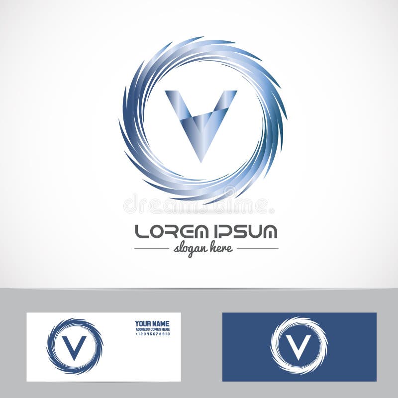 Blue Metal Sphere 3d Logo Design Stock Vector - Illustration of sphere ...