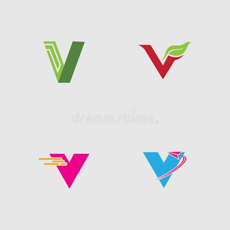 Letter V Business Corporate Abstract Unity Vector Logo Design Template ...