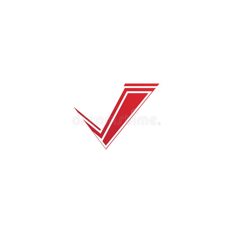 Letter V Check Mark Logo Icon Design Template Elements-vector Stock ...
