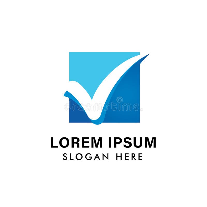 Letter V Check Mark Logo Icon Vector Template. Vote Icon Symbol Design ...