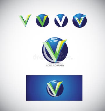 Letter V 3d Logo Icon Stock Illustrations – 698 Letter V 3d Logo Icon ...