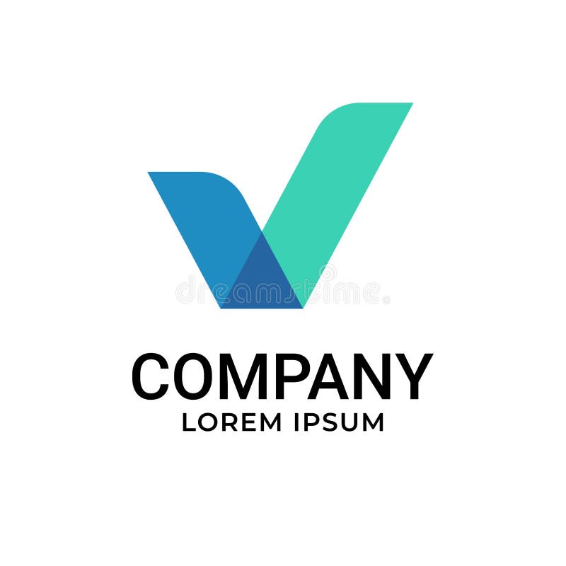 Letter V Element Logo Design Vector for Technology Innovation Company ...