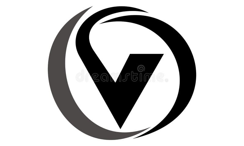 Letter V Emblem stock vector. Illustration of logo, company - 104575730