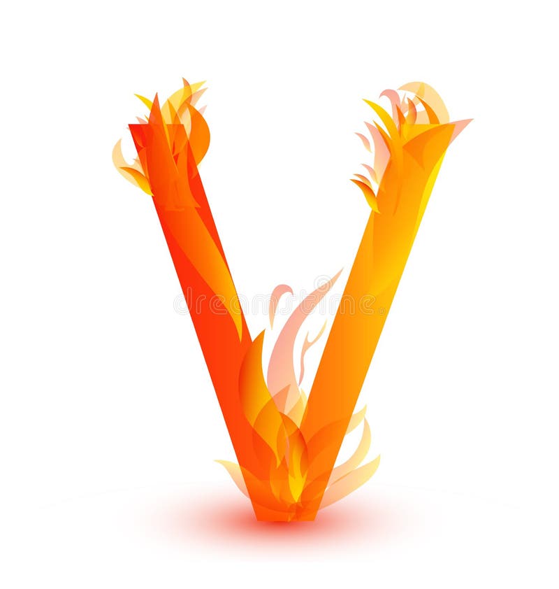 Fire Letter V Stock Illustrations – 269 Fire Letter V Stock ...