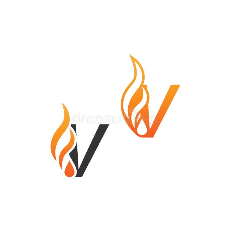 Letter V Fire Stock Illustrations – 269 Letter V Fire Stock ...