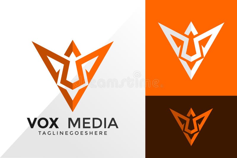 Letter V Fox Head Logo Design, Brand Identity Logos Designs Vector ...