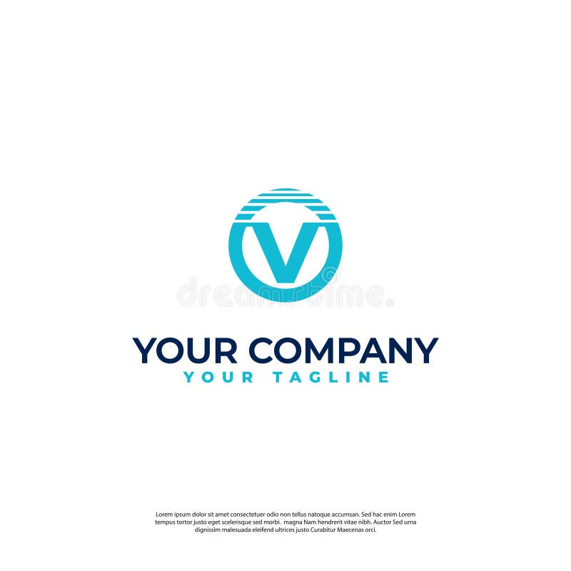 Orbit V Letter Design Stock Illustrations – 39 Orbit V Letter Design ...
