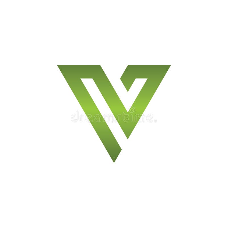 Letter V Logo Design Minimal Style Illustration Icon Stock Vector ...