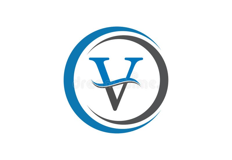 Letter V Logo Design Template, Vector Illustration Stock Illustration ...
