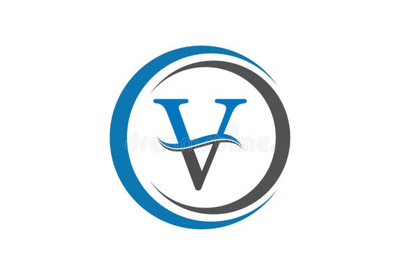Letter V Logo Design Template, Vector Illustration Stock Illustration ...