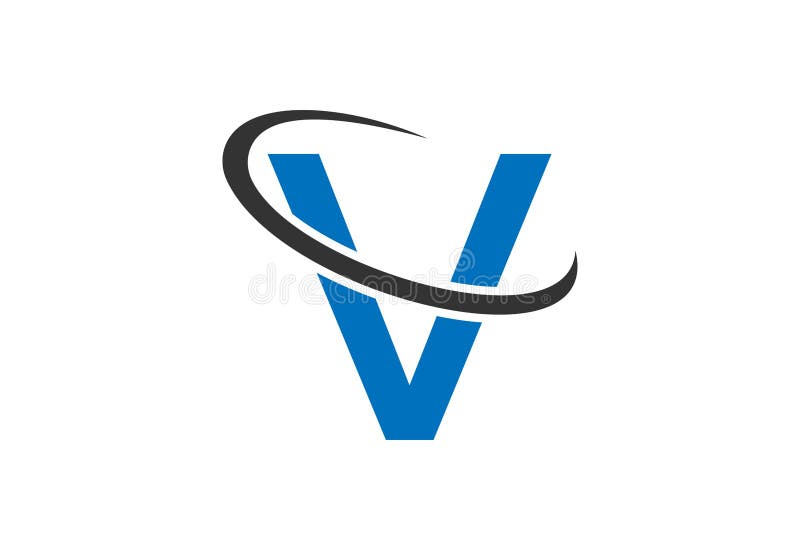 Letter V Logo Design Template, Vector Illustration Stock Illustration ...