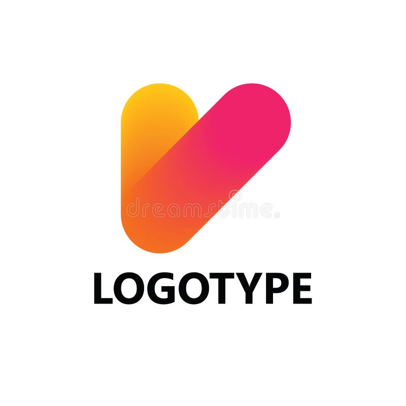 Letter V Logo Icon Design Template Elements Stock Vector - Illustration ...