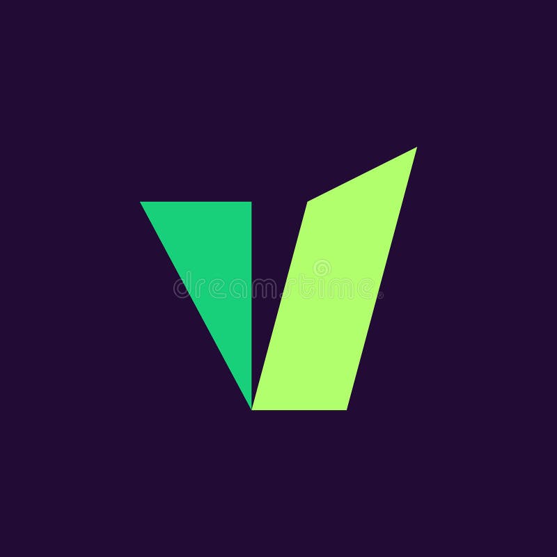 Letter V logo stock vector. Illustration of modern, brand - 214313101