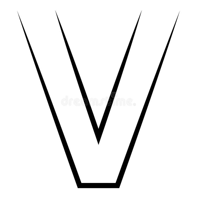 Letter V Logo, Icon Up Victory Alphabet, V Logo, Emblem Stock Vector ...