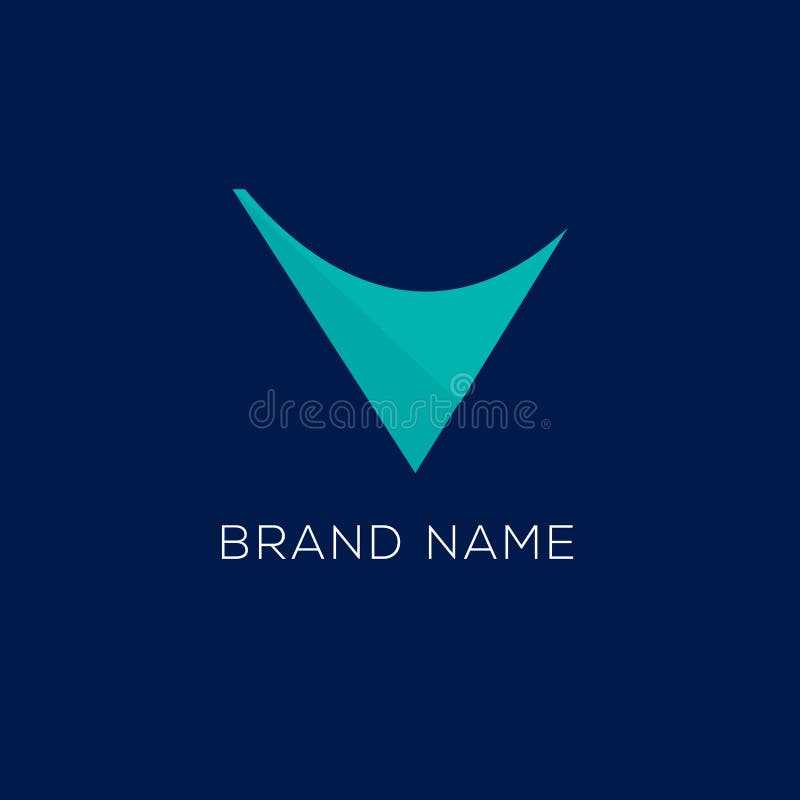 Letter V logo stock vector. Illustration of sign, editable - 250596632