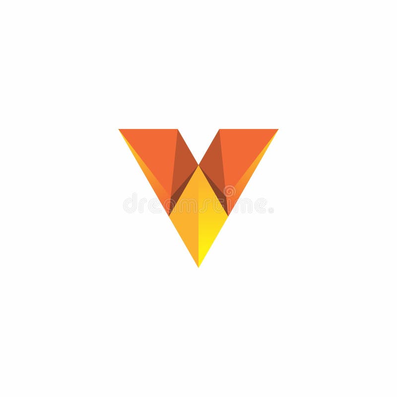 Letter V Modern Logo Design. V Icon Stock Vector - Illustration of ...