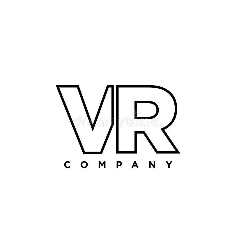 Letter V and R, VR Logo Design Template. Minimal Monogram Initial Based ...