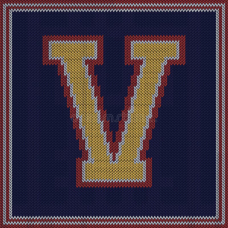 Letter V. Vector Illustration Decorative Design Stock Vector ...