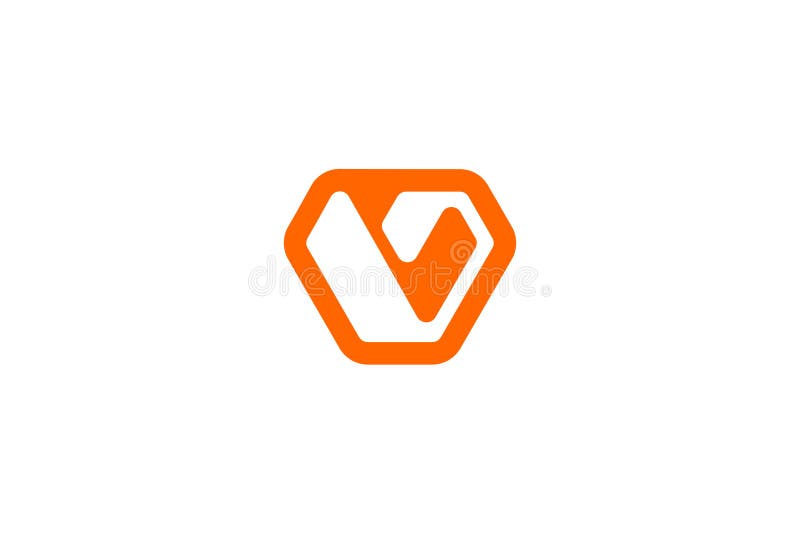 Letter V Vector Monogram Logo Template Stock Vector - Illustration of ...
