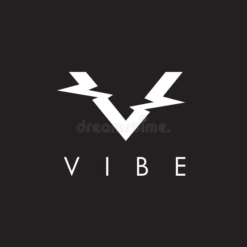 Vibe letter V logo concept stock illustration. Illustration of initial ...