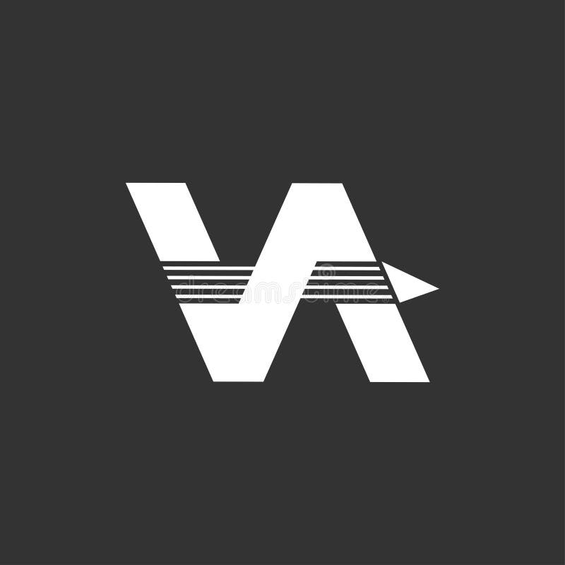 Letter Va Arrow Fast Logo Vector Stock Vector - Illustration of ...