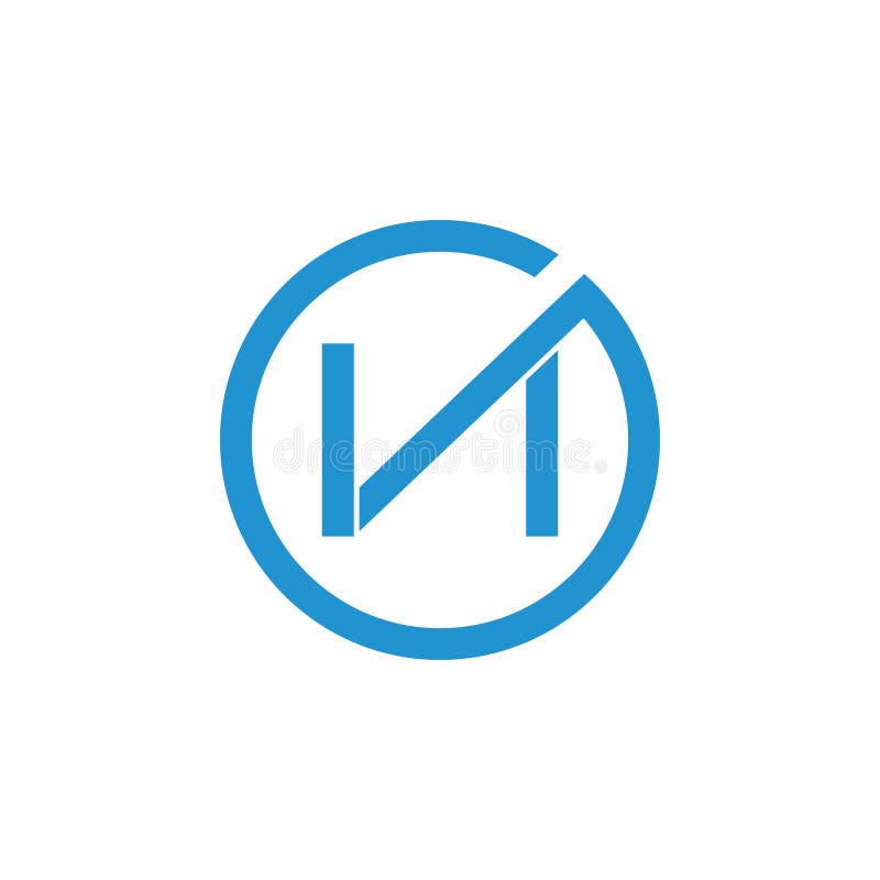 Letter Va Simple Circle Logo Vector Stock Vector - Illustration of ...