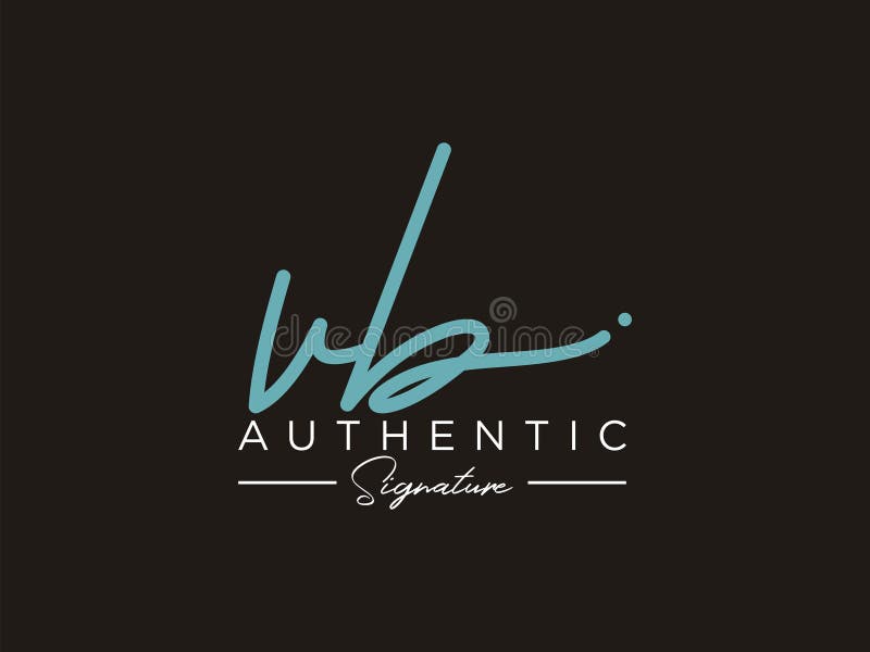 Letter VB Signature Logo Template Vector Stock Vector - Illustration of ...