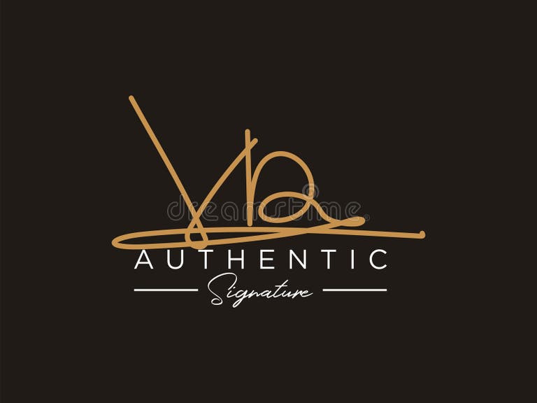 Letter VB Signature Logo Template Vector Stock Vector - Illustration of ...