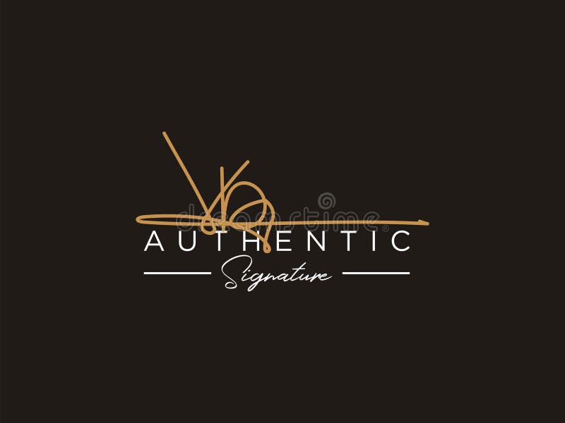 Letter VB Signature Logo Template Vector Stock Vector - Illustration of ...