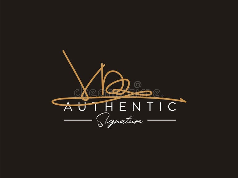 Letter VB Signature Logo Template Vector Stock Vector - Illustration of ...