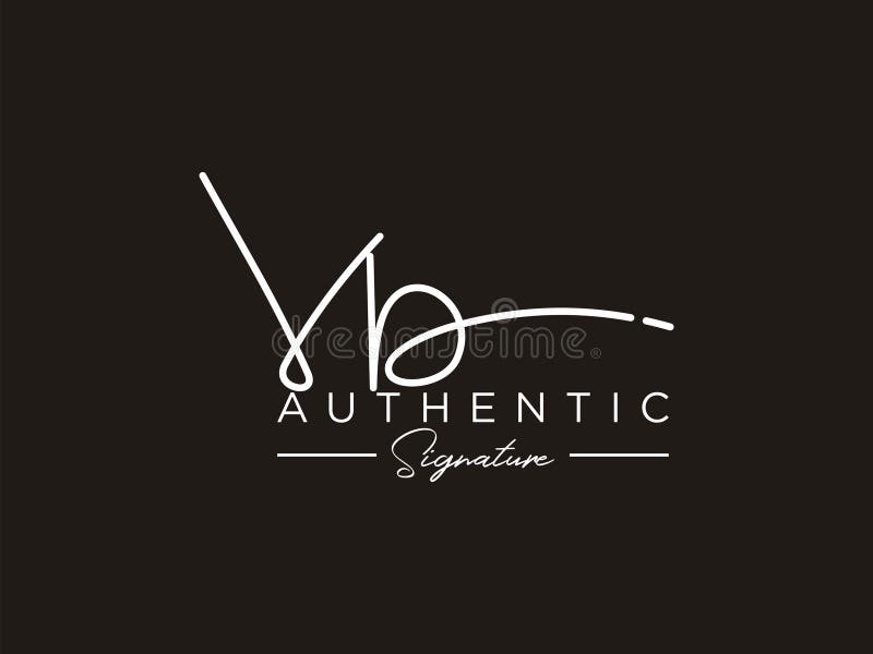 Letter VB Signature Logo Template Vector Stock Vector - Illustration of ...