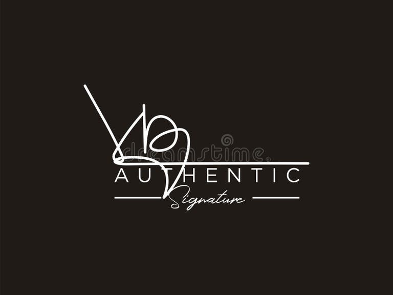 Letter VB Signature Logo Template Vector Stock Vector - Illustration of ...