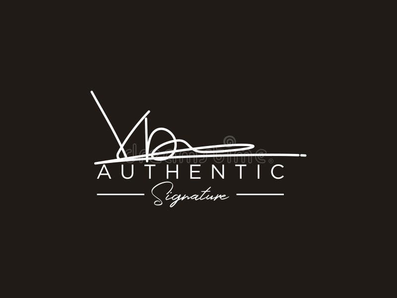 Letter VB Signature Logo Template Vector Stock Vector - Illustration of ...