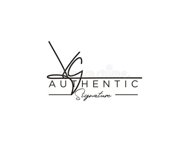 Letter VC Signature Logo Template Vector Stock Vector - Illustration of ...