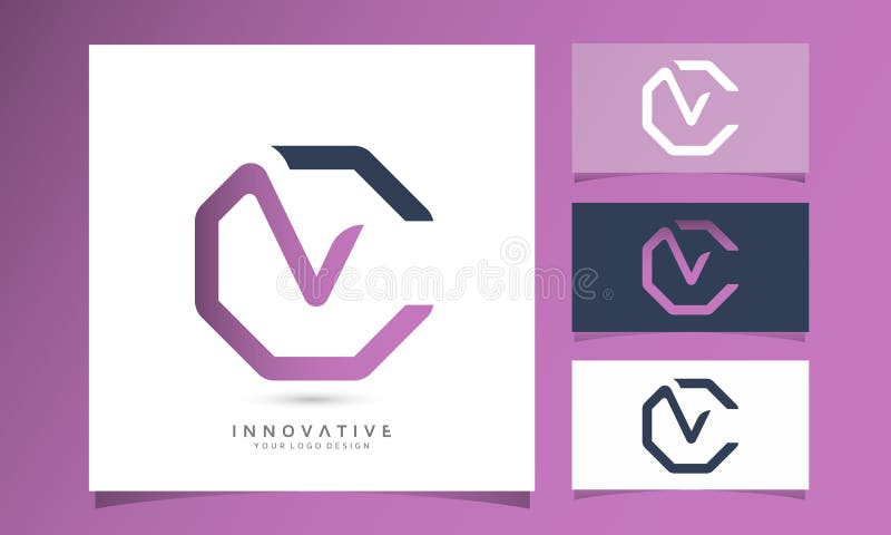 Letter VC Vector Logo Design Idea, Graphic Designer Studio Concept ...