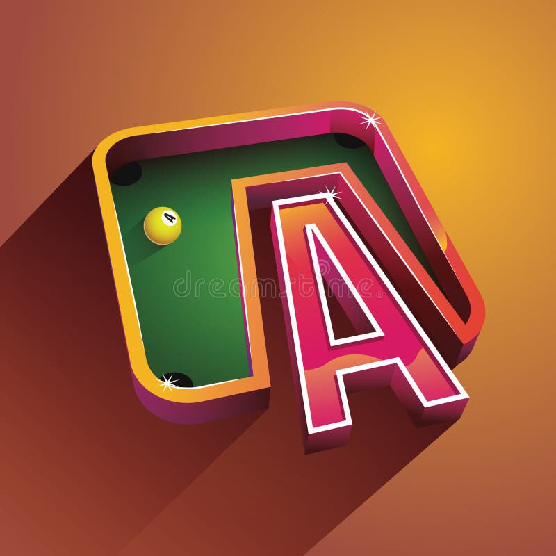 Billiard Fonts Stock Illustrations – 7 Billiard Fonts Stock ...