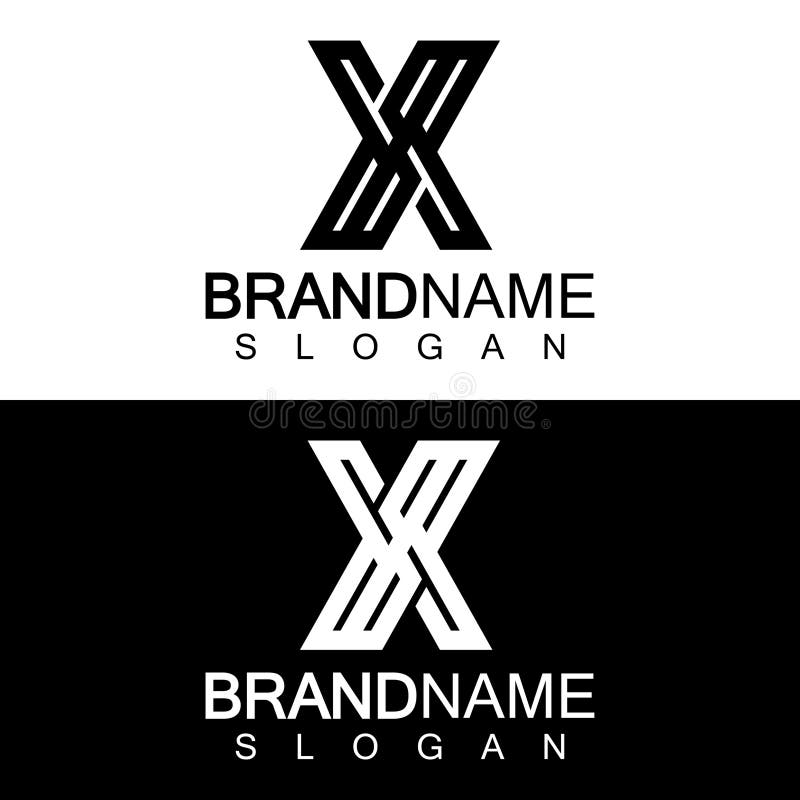 Letter X Vector Logo Template Illustration Design Stock Vector ...