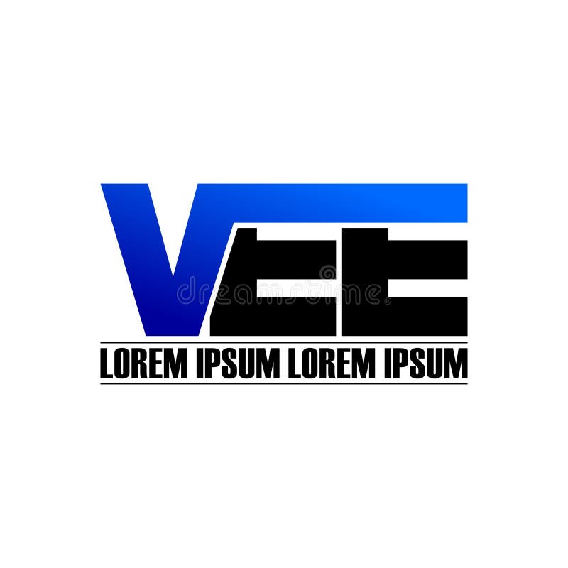 Letter VEE Simple Monogram Logo Icon Design. Stock Vector ...