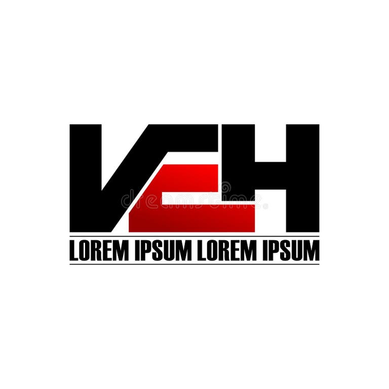 Letter VEH Simple Monogram Logo Icon Design. Stock Vector ...