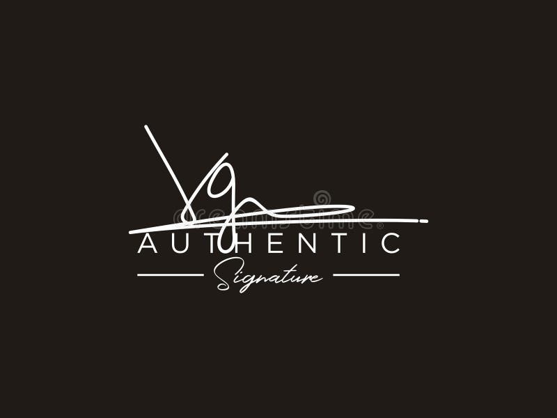 Letter VG Signature Logo Template Vector Stock Vector - Illustration of ...