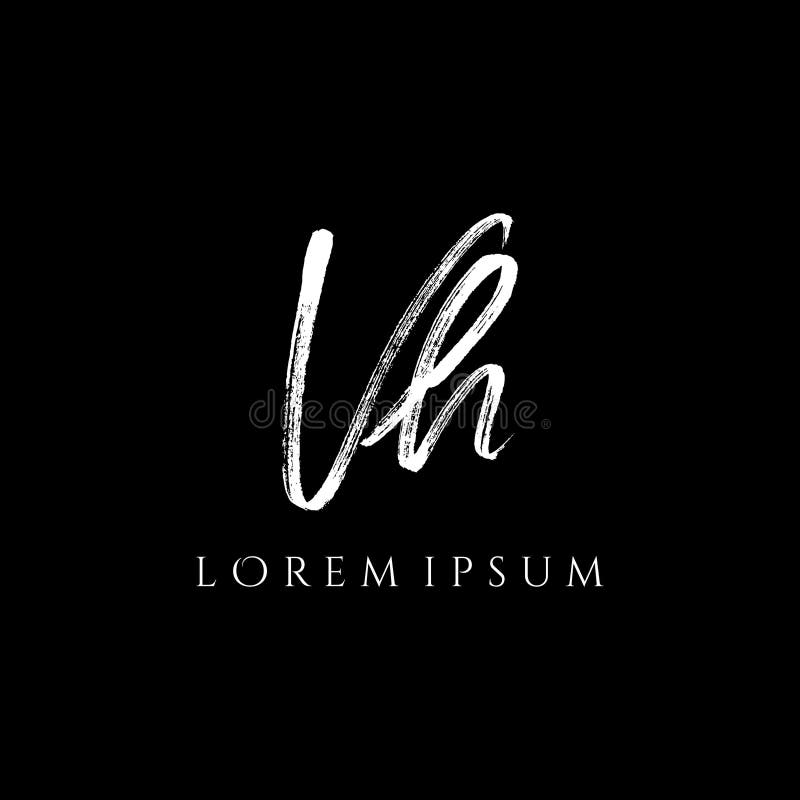 Letter VH Simple Monogram Logo Icon Design. Stock Vector - Illustration ...