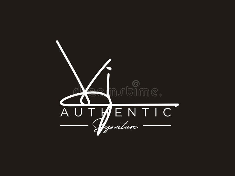 Letter VI Signature Logo Template Vector Stock Vector - Illustration of ...
