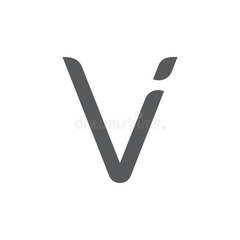 Alphabet Letter Vi V I Logo Company Icon Design Stock Illustration ...