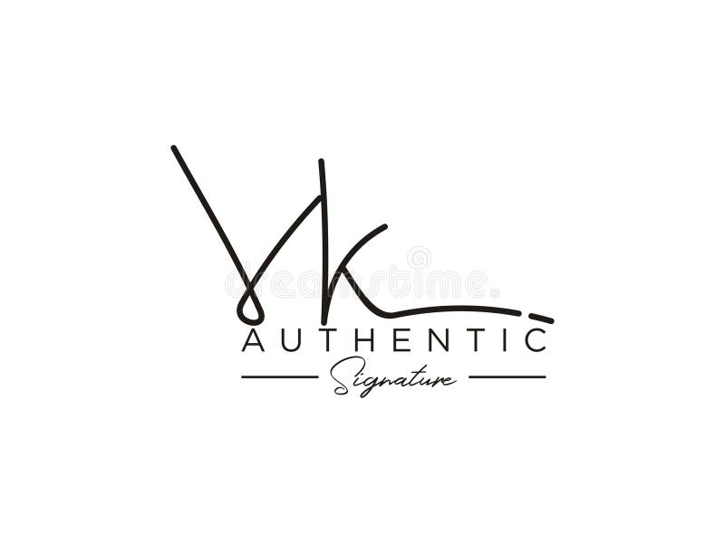 Vk Signature Stock Illustrations – 160 Vk Signature Stock Illustrations ...